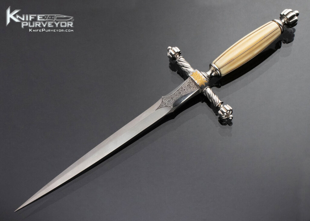 Wolfgang Loerchner Custom Knife Martin Butler Engraved with 24KT Gold ...
