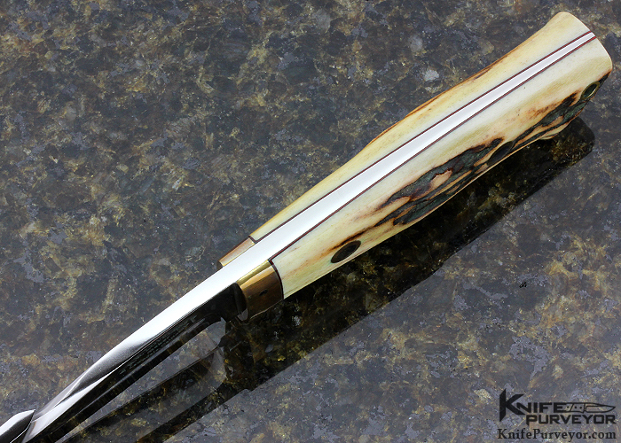 Bob Loveless Custom Knife Lawndale Stag Guthook Skinner - Knife Purveyor