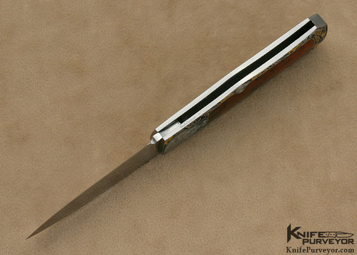 Steve Hoel Custom Knife Pietsersite Interframe "Coke Bottle" Dagger ...