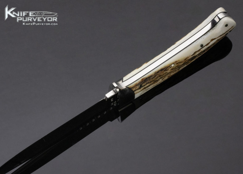 Cody Wescott Custom Knife Stag Double Ground Fixed Blade - Knife Purveyor