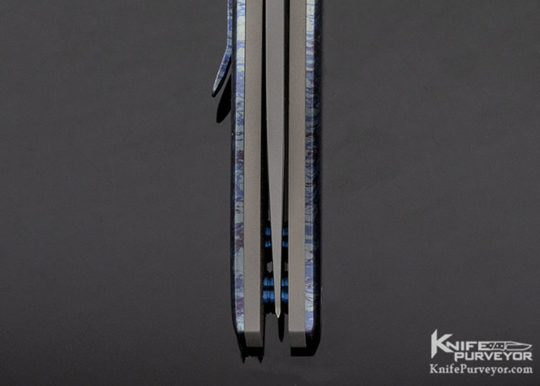 Tom Anderson Custom Knife Anodized Timascus & Bead Blasted Titanium ...