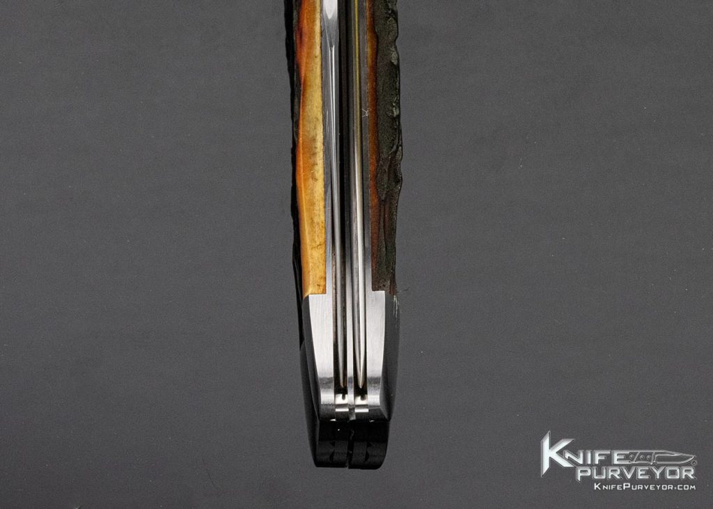 Luke Swenson Custom Knife Stag 2 Blade Slip Joint Hunter - Knife Purveyor