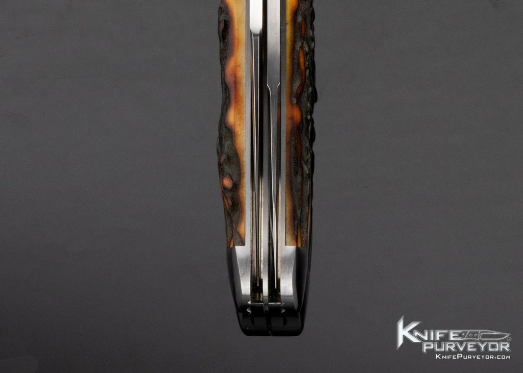 Luke Swenson Custom Knife Stag 2 Blade Remington Bullet Slip Joint ...