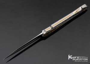 Ken Steigerwalt Custom Knife Fluted Lockback Dagger with 14Kt Gold ...