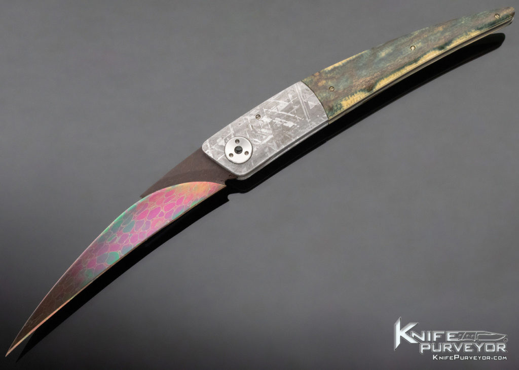 Bertie Rietveld Custom Knife Mammoth Meteorite & "Dragonskin" Damascus ...