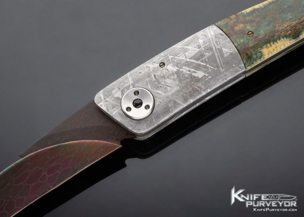 Bertie Rietveld Custom Knife Mammoth Meteorite & "Dragonskin" Damascus ...
