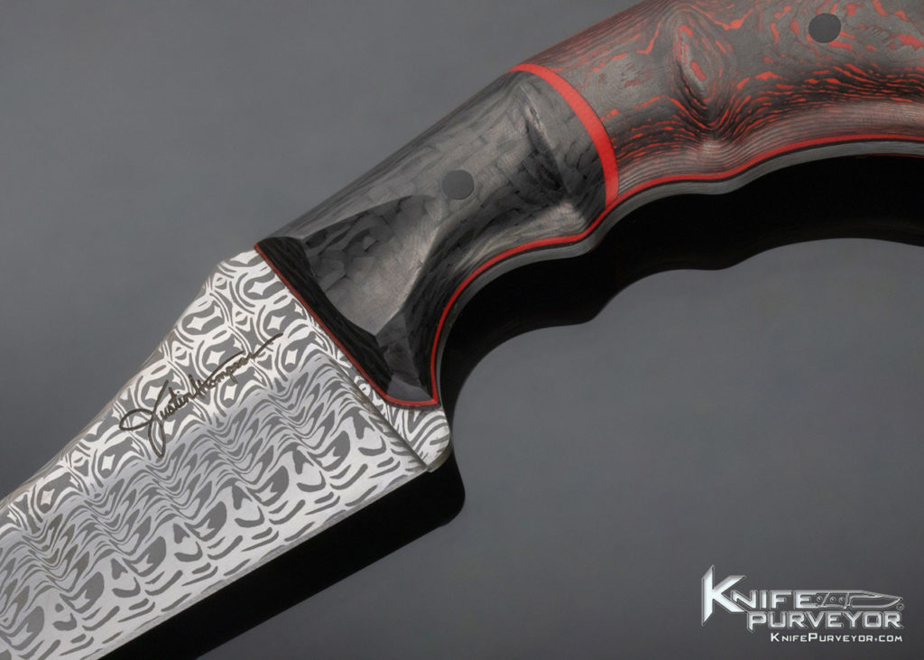 Justin Thompson (Thompson Knives) Custom Knife Damasteel Wharncliffe ...