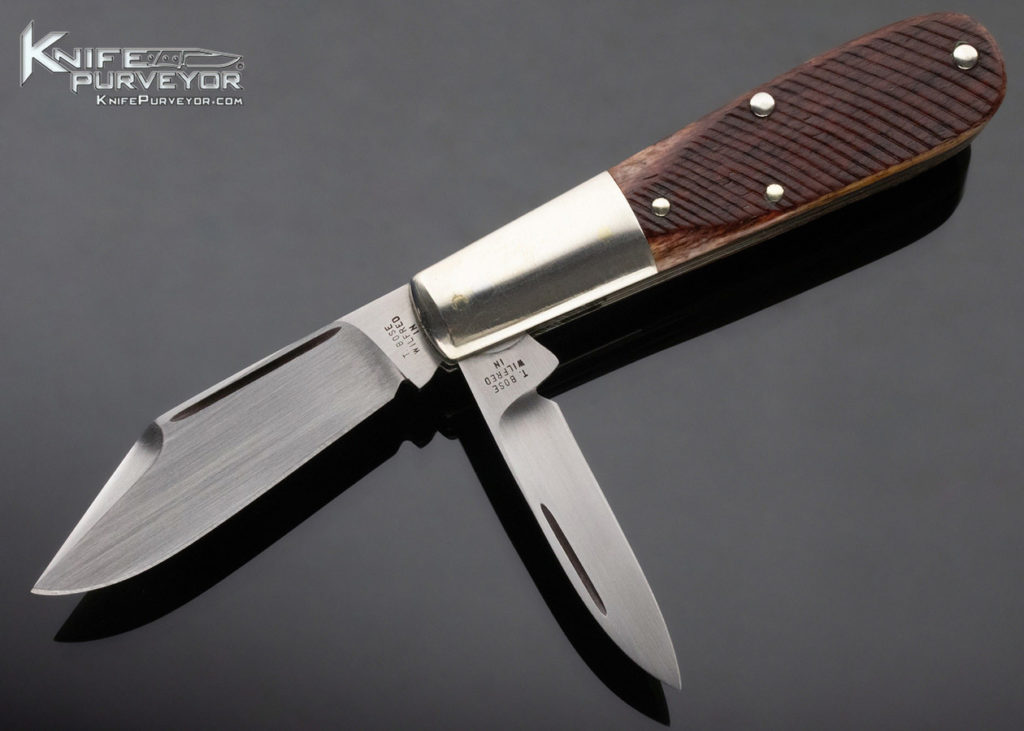 Tony Bose Custom Knife 2 Blade Barlow Slip Joint - Knife Purveyor