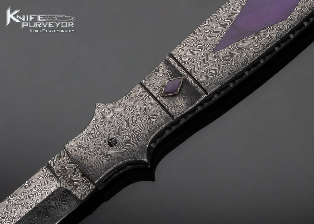 Jerry Rados Custom Knife Sole Authorship "Turkish Twist" Damascus ...