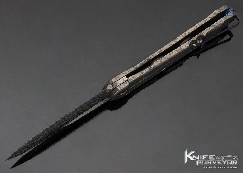 Deryk Munroe Custom Knife Framelock Ghost Legion - Knife Purveyor