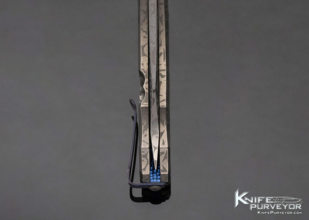 Deryk Munroe Custom Knife Framelock Ghost Legion - Knife Purveyor