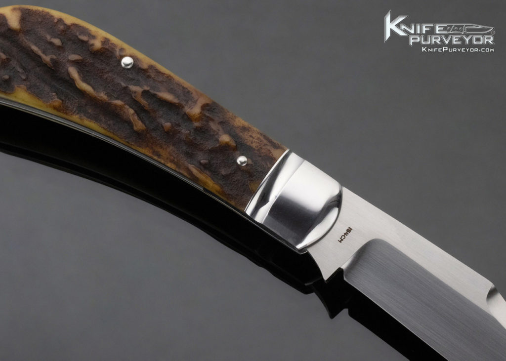 Tony Bose Custom Knife Stag Lanny's Clip - Knife Purveyor