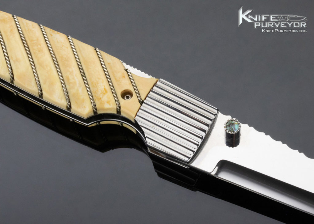 Phil Boguszewski Custom Knife Fluted Mammoth with Braided Silver Wire ...