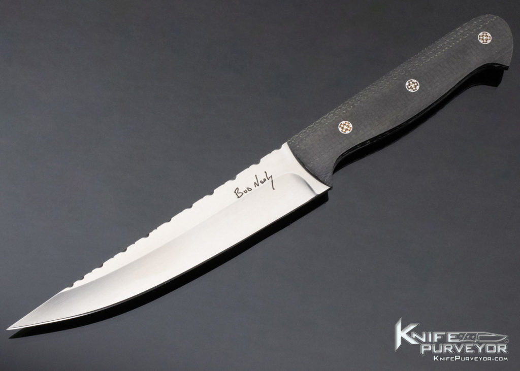 Bud Nealy Custom Knife Carbon Fiber Prototype with Kydex Sheath - Knife ...