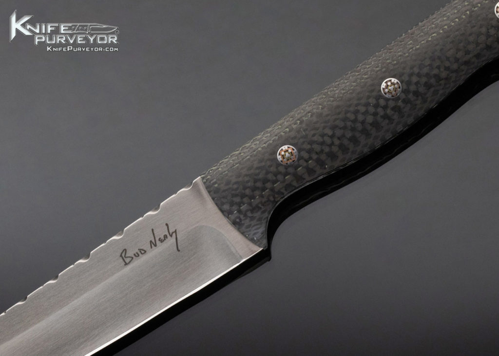 Bud Nealy Custom Knife Carbon Fiber Prototype with Kydex Sheath - Knife ...
