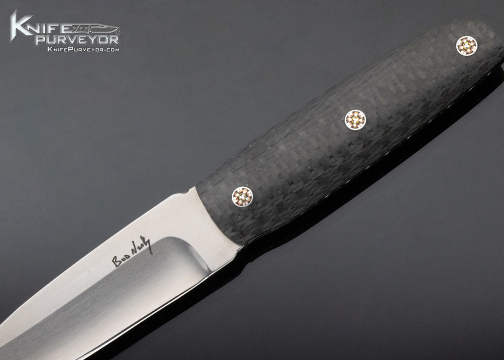 Bud Nealy Custom Knife Carbon Fiber Prototype with Kydex Sheath - Knife ...