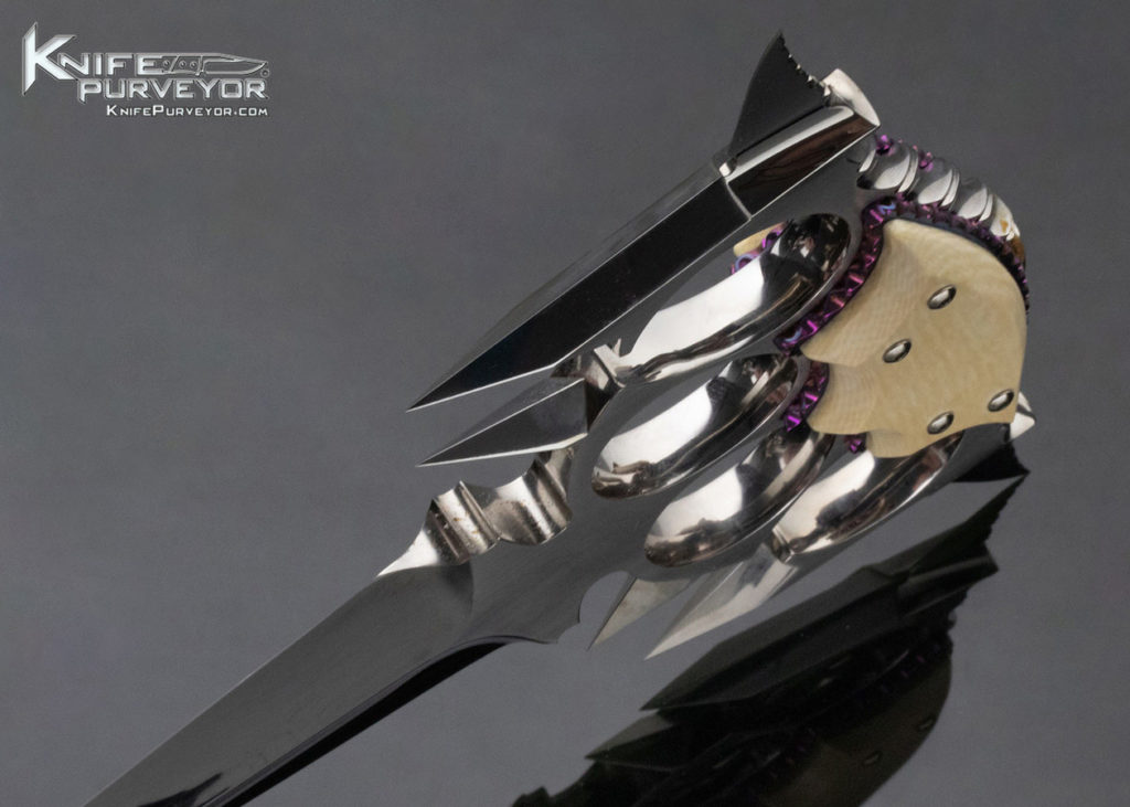 Steve Likarich Custom Knife Mammoth Skull Push Dagger - Knife Purveyor