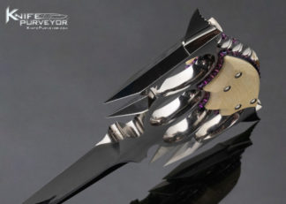 Steve Likarich Custom Knife Mammoth Skull Push Dagger - Knife Purveyor