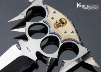 Steve Likarich Custom Knife Mammoth Skull Push Dagger - Knife Purveyor