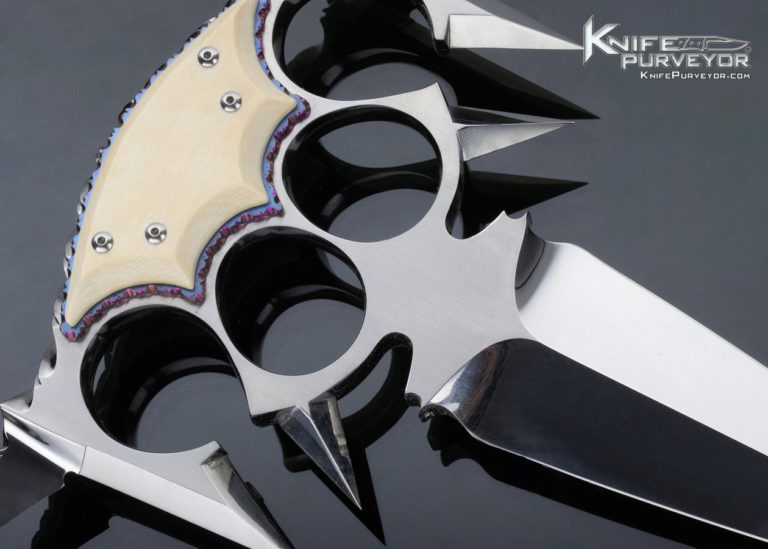 Steve Likarich Custom Knife Mammoth Skull Push Dagger - Knife Purveyor