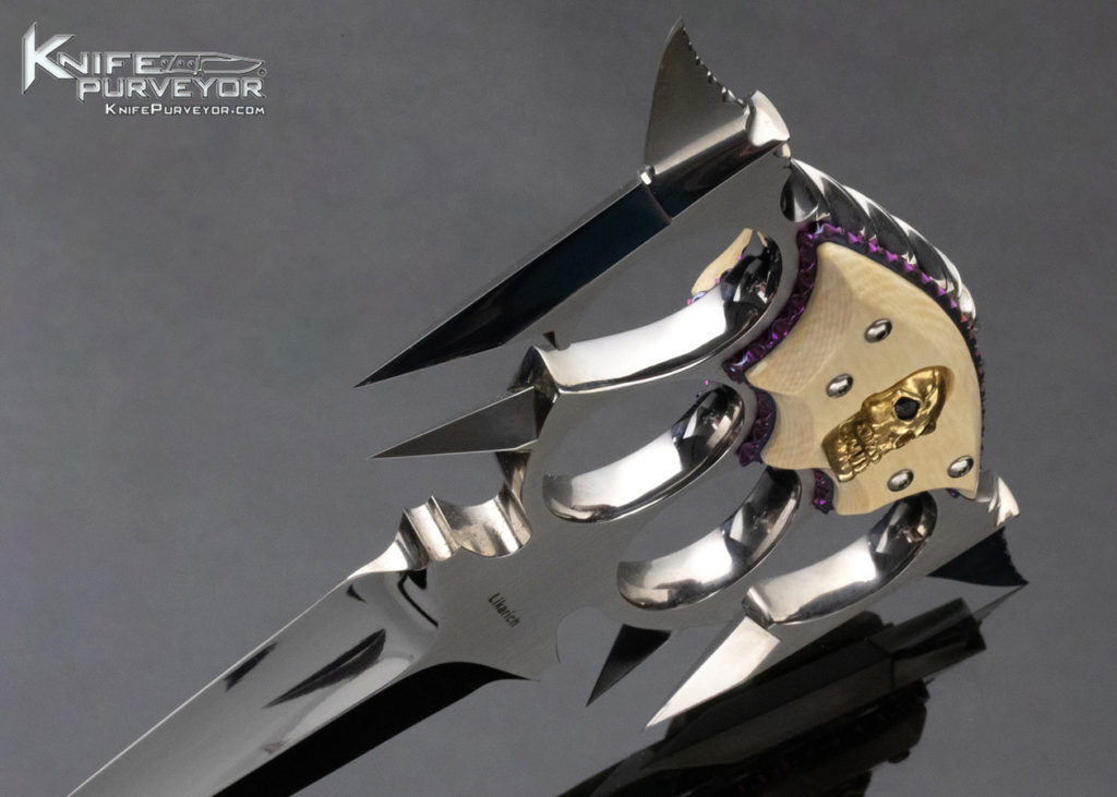 Steve Likarich Custom Knife Mammoth Skull Push Dagger - Knife Purveyor