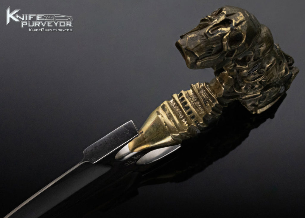 A. C. Custom Knife Skull Push Dagger - Knife Purveyor