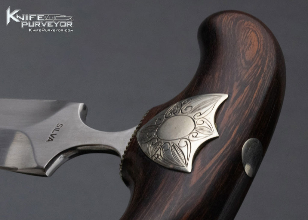 Silva Custom Knife Push Dagger with Wooden Grip and Sheath - Knife Purveyor