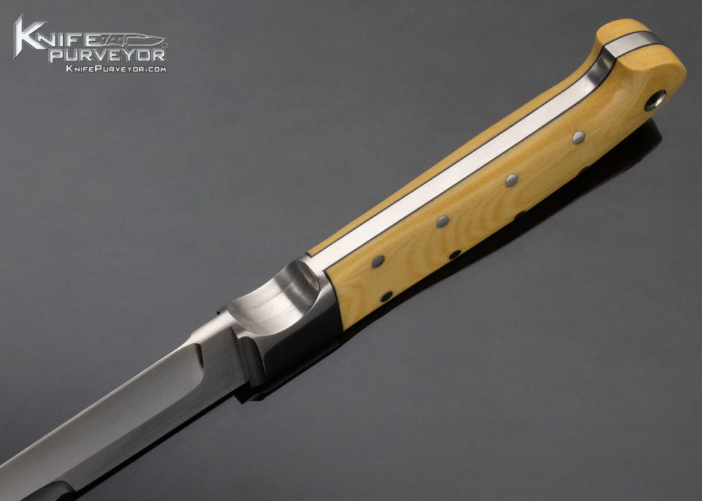 D.E. Casey Custom Knife Micarta Double Ground Fixed Blade - Knife Purveyor