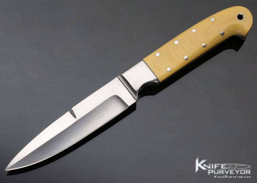 D.E. Casey Custom Knife Micarta Double Ground Fixed Blade - Knife Purveyor