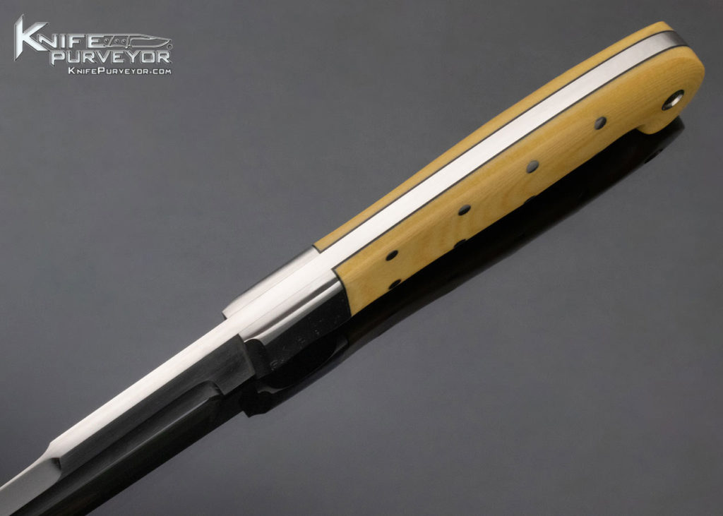 D.E. Casey Custom Knife Micarta Double Ground Fixed Blade - Knife Purveyor