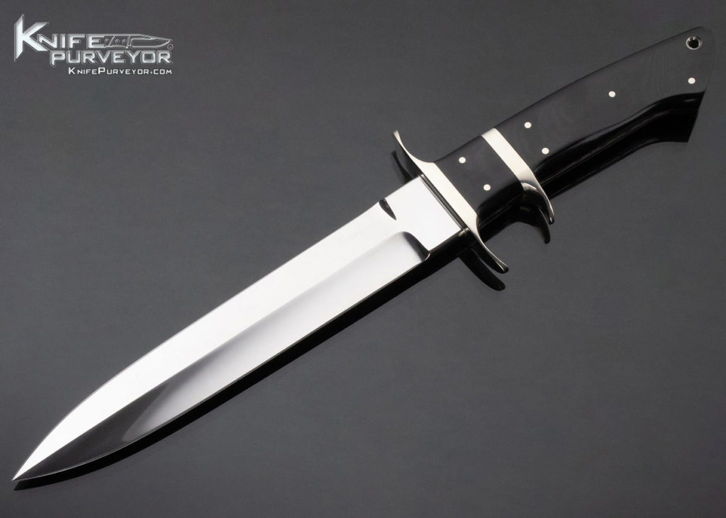 Pat Crawford Custom Knife Double Edged Sub Hilt Fighter - Knife Purveyor