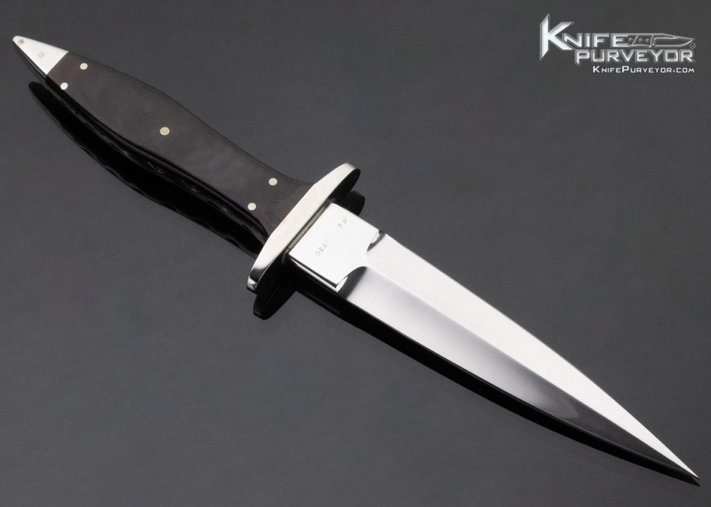 Pat Crawford Custom Knife Micarta Dagger - Knife Purveyor