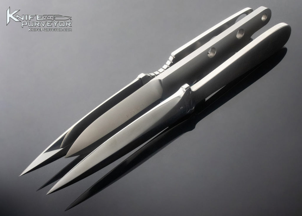 Custom Throwing Knife Set of 3 made by Bill Cheatham, Ralph Bone and D.E. Casey - Knife Purveyor