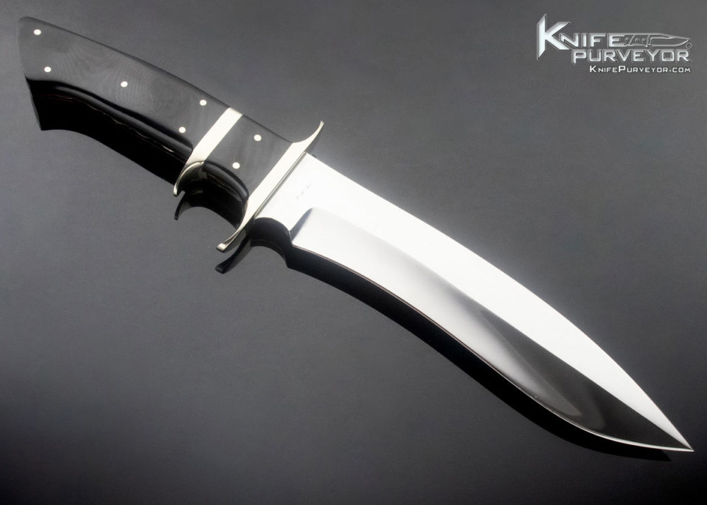 Pat Crawford Custom Knife Micarta Recurve Subhilt Fighter - Knife Purveyor