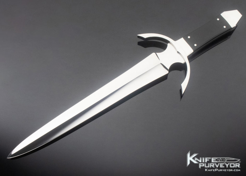 Will Pass Custom Knife Micarta and Nickel Silver Fixed Blade Dagger ...