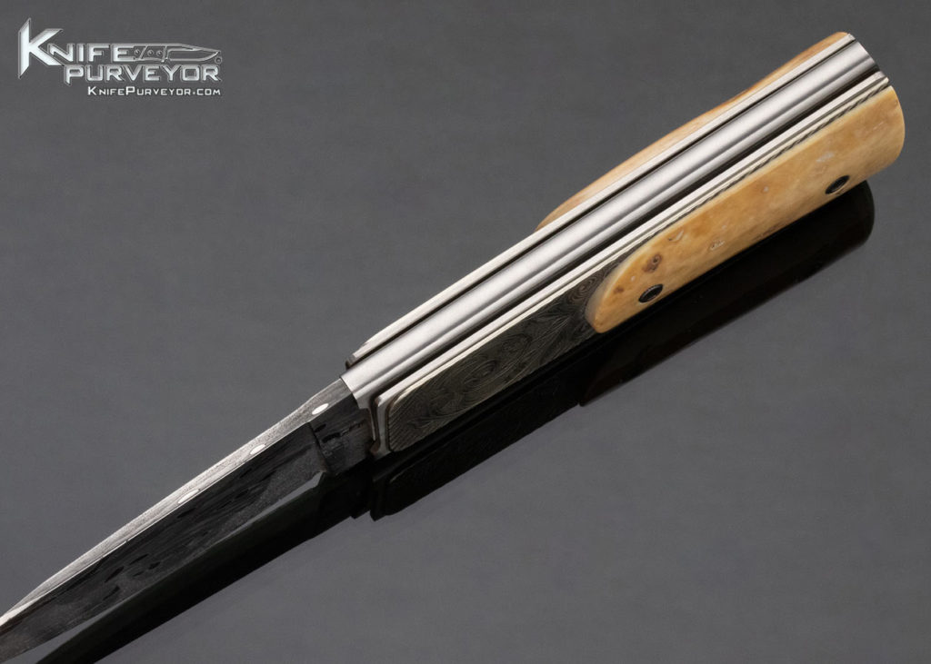 Gary Barnes Custom Knife Master Smith Damascus Engraved Mammoth Funny ...