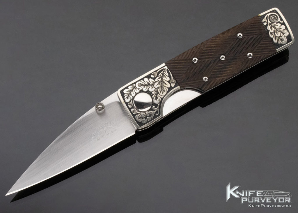 Michael Walker Custom Knife Patricia Walker Engraved Basket Weaved ...
