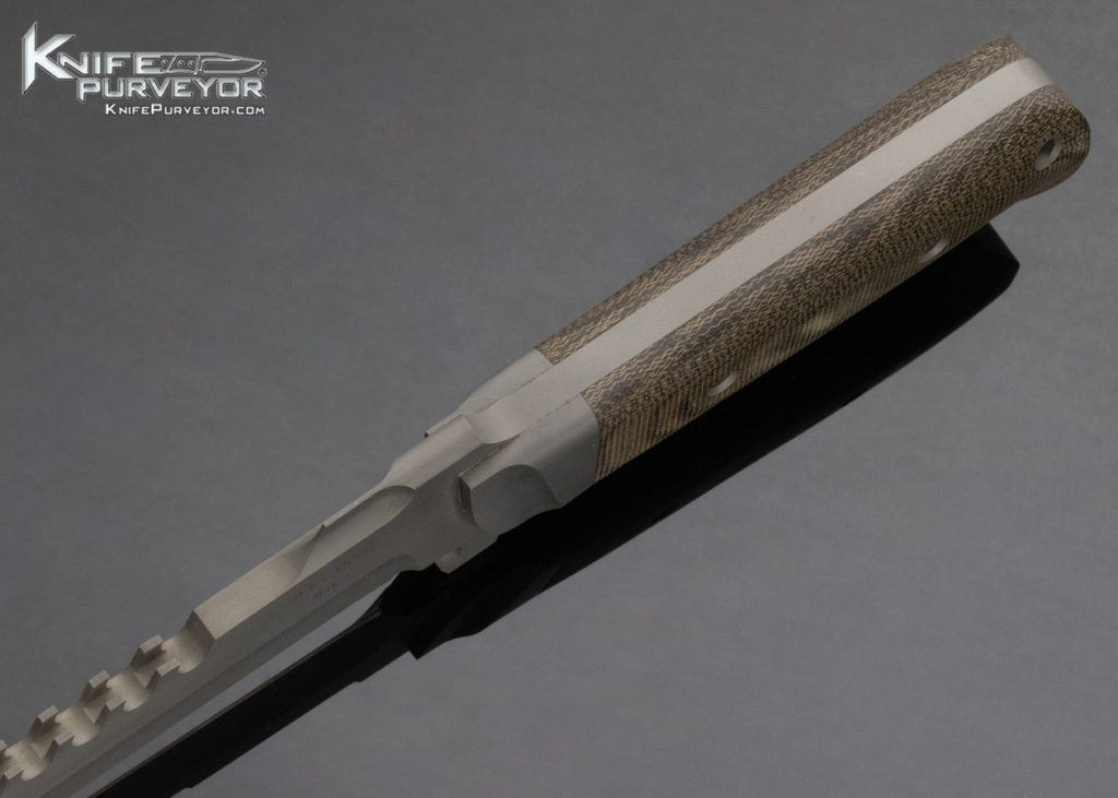 D. E. Casey Custom Knife Micarta and Bead Blasted Tactical Fixed Blade ...