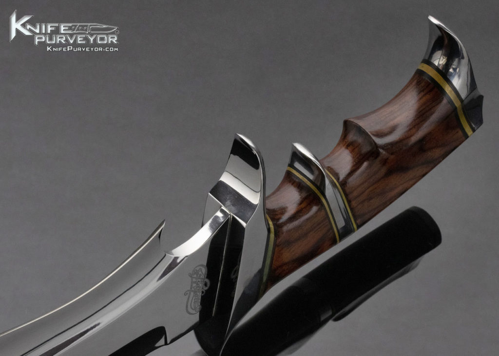 Bill Luckett Custom Knife Nickel Silver, Brass, and Wood Handle Battle ...