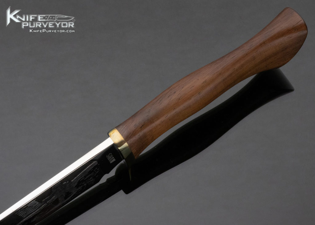 Shaw Leibowitz Custom Knife Brazilian Rose Wood Sole Authorship ...
