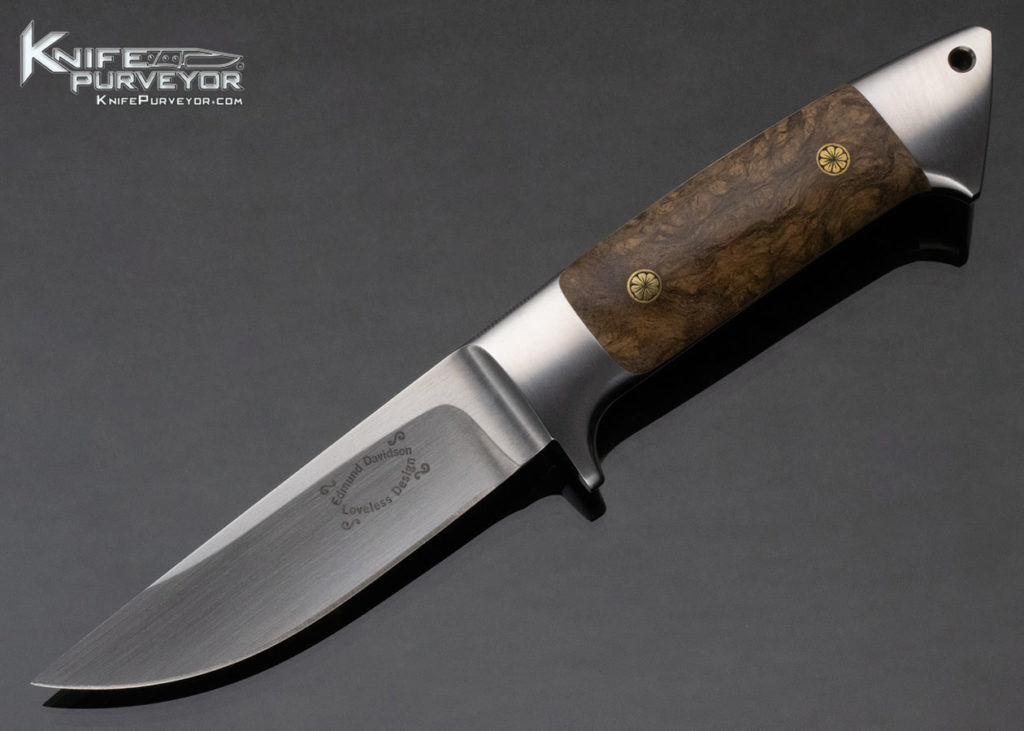 Edmund Davidson Custom Knife Loveless Design Integral Drop Point Hunter ...