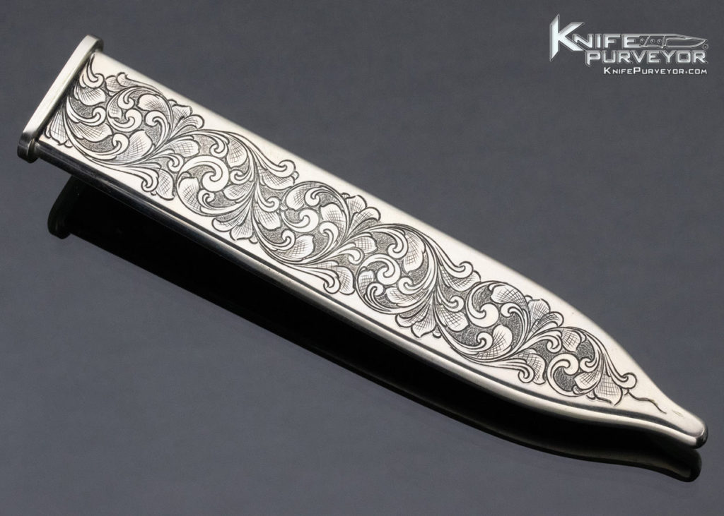 Jerry Rados Custom Knife Damascus and Snakewood California Dagger with ...