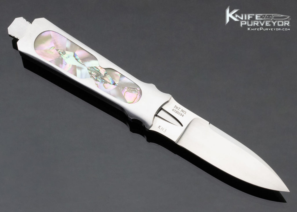 Larry Hendricks Custom Mosaic Abalone Kangaroo Dagger - Knife Purveyor