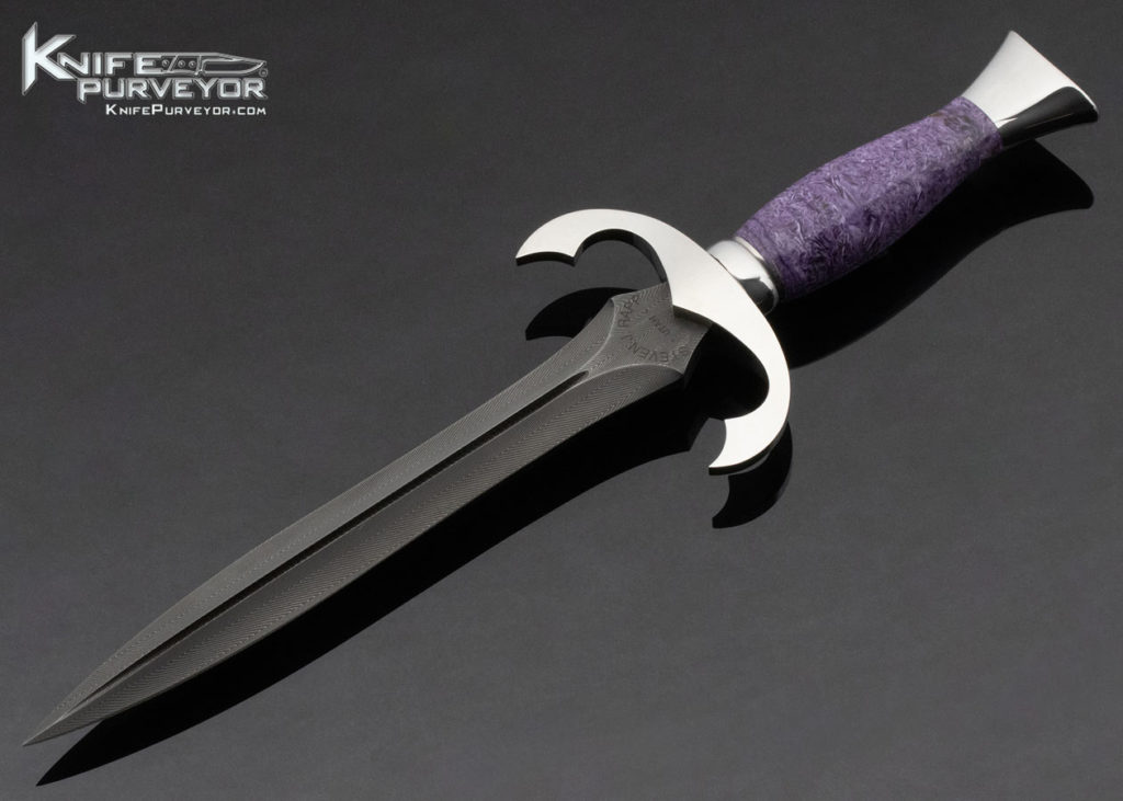 Steven Rapp Custom Knife Mike Norris Stainless Damascus and Charoite ...