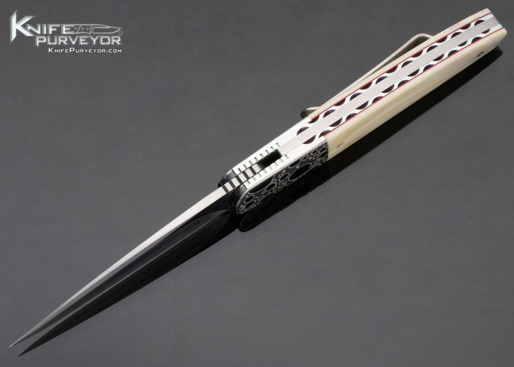Andre Thorburn Custom Knife Hippo Tooth Front Flipper Linerlock - Knife ...