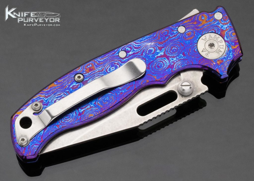 Andrew Demko Custom Knife AD 20.5 Timascus & 3V Blade Shark Lock ...