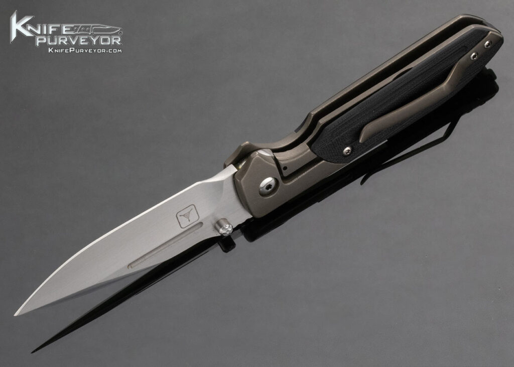 Brad Southard Custom Knife TAD Gear Stone Washed Titanium and Black G10 ...