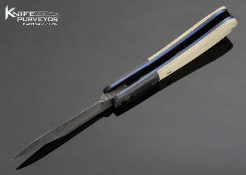 Doc Shiffer Custom Knife Lanny's Clip Damascus Zirconium and ...