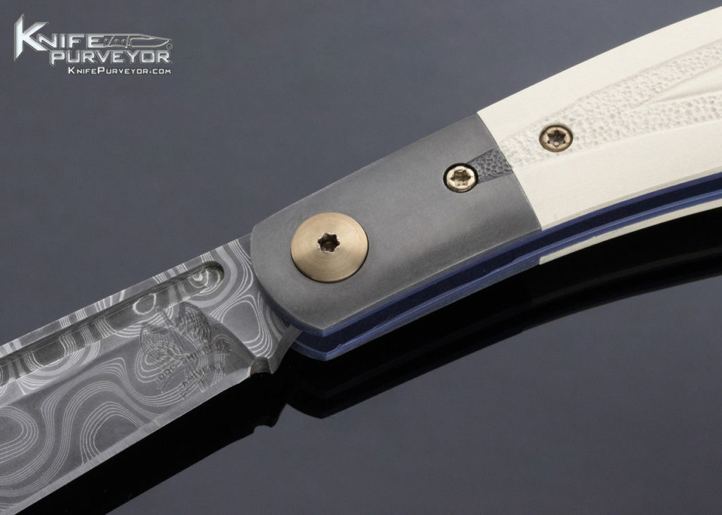 Doc Shiffer Custom Knife Lanny's Clip Damascus Zirconium and ...
