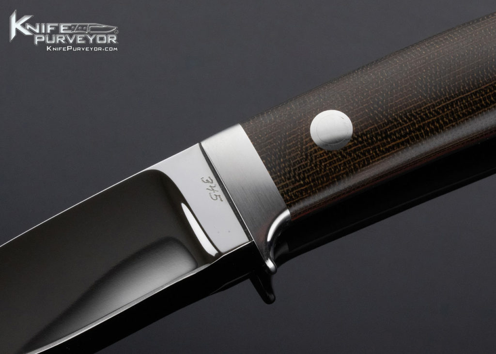 Bob Loveless Custom Knife Reverse Side Riverside Football Logo Left ...